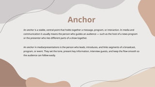Understanding Anchors (Functional English) | PPTX