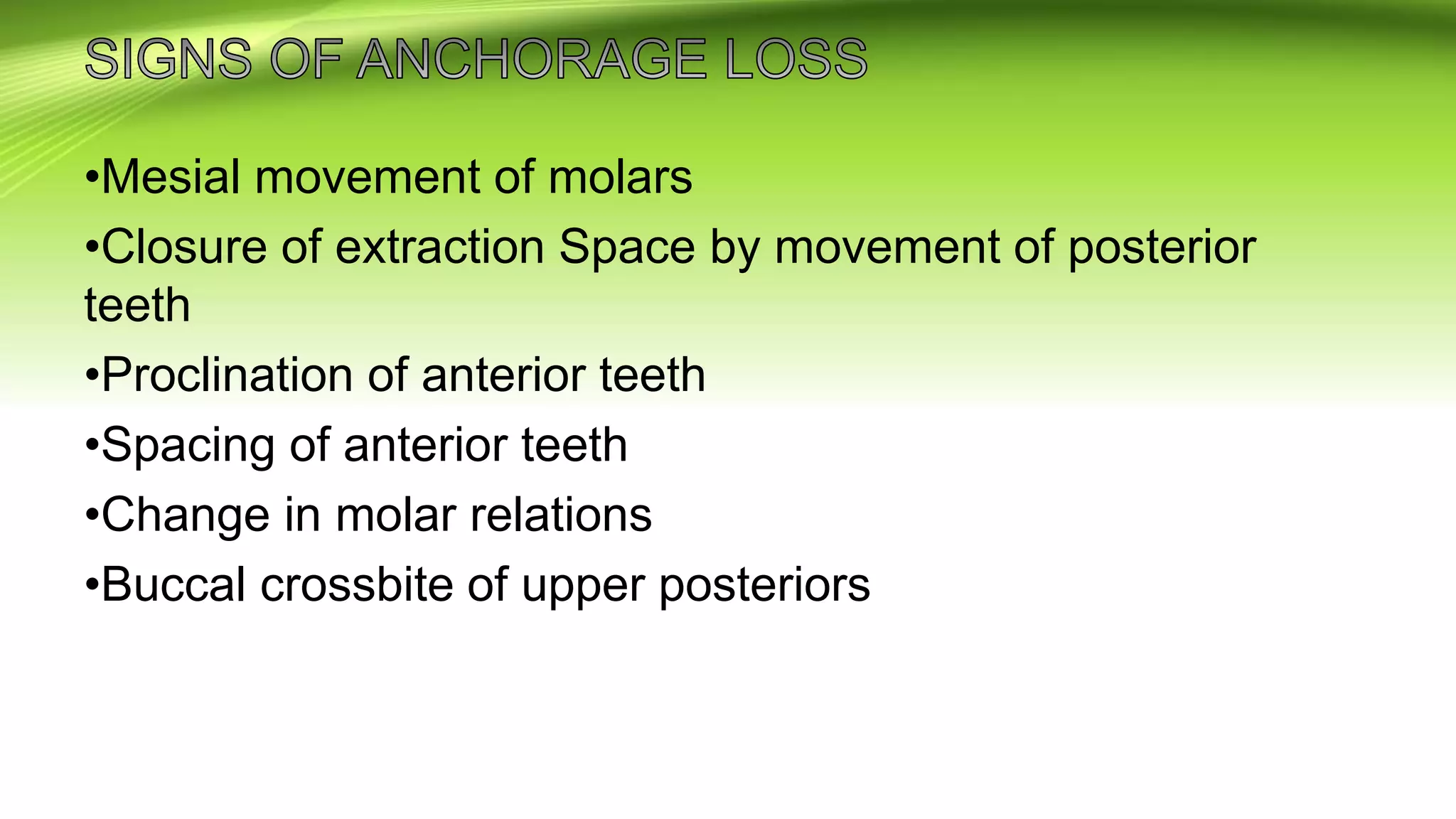 Sources of Anchorage | PPTX