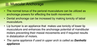 Sources of Anchorage | PPTX