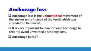 Anchorage in Orthodontic | PPTX
