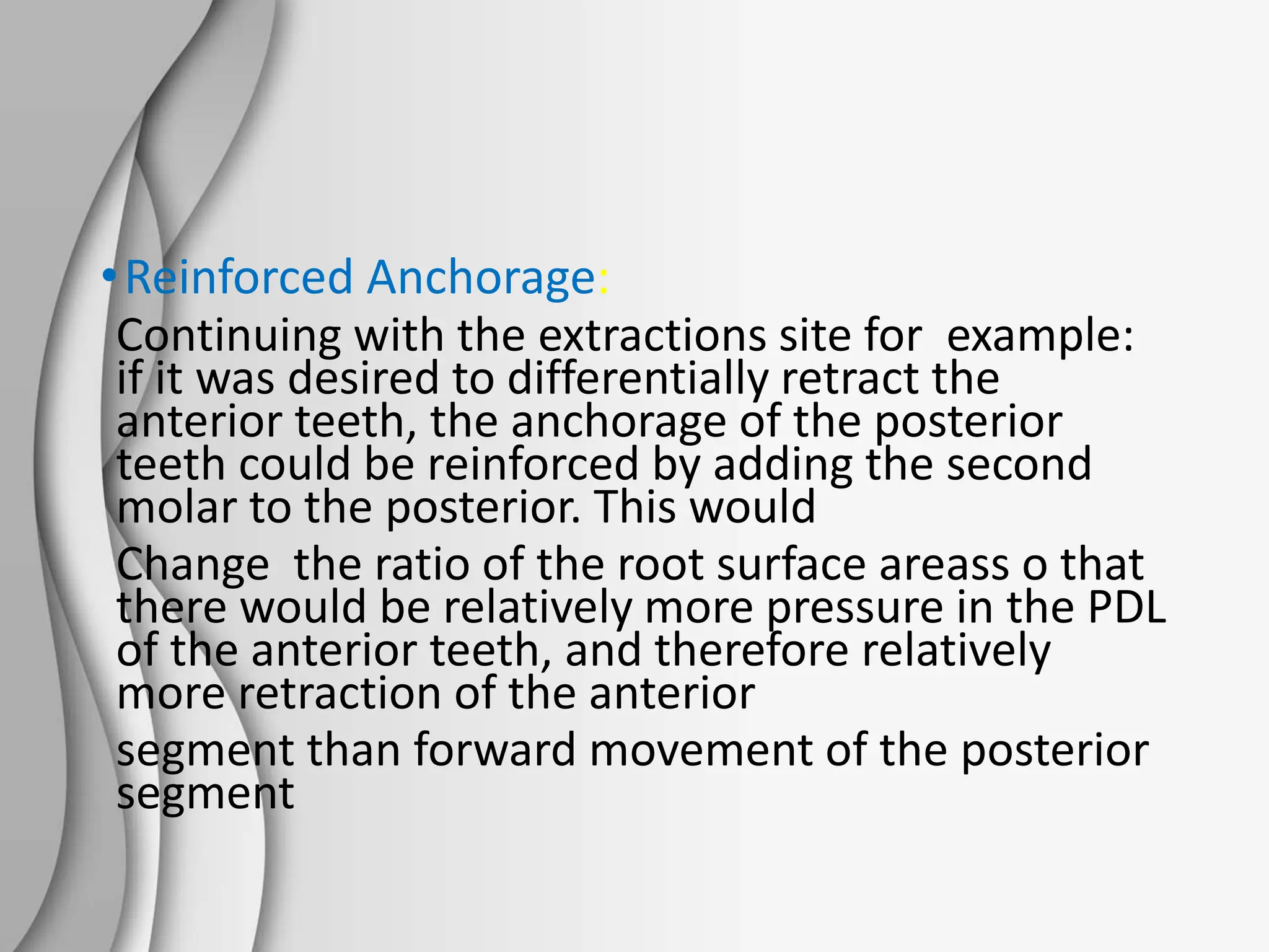 Anchorage and Control Relationship Tooth movement t o Force.pptx
