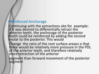 Anchorage and Control Relationship Tooth movement t o Force.pptx