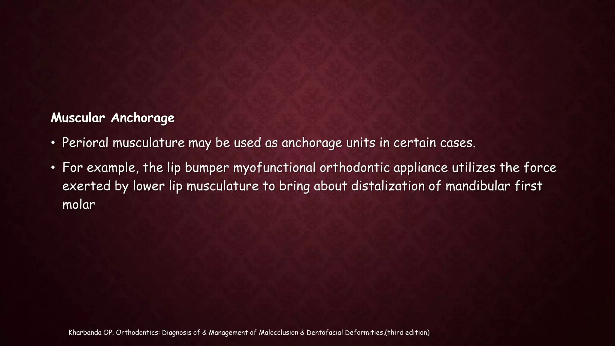 Anchorage and its control | PPTX