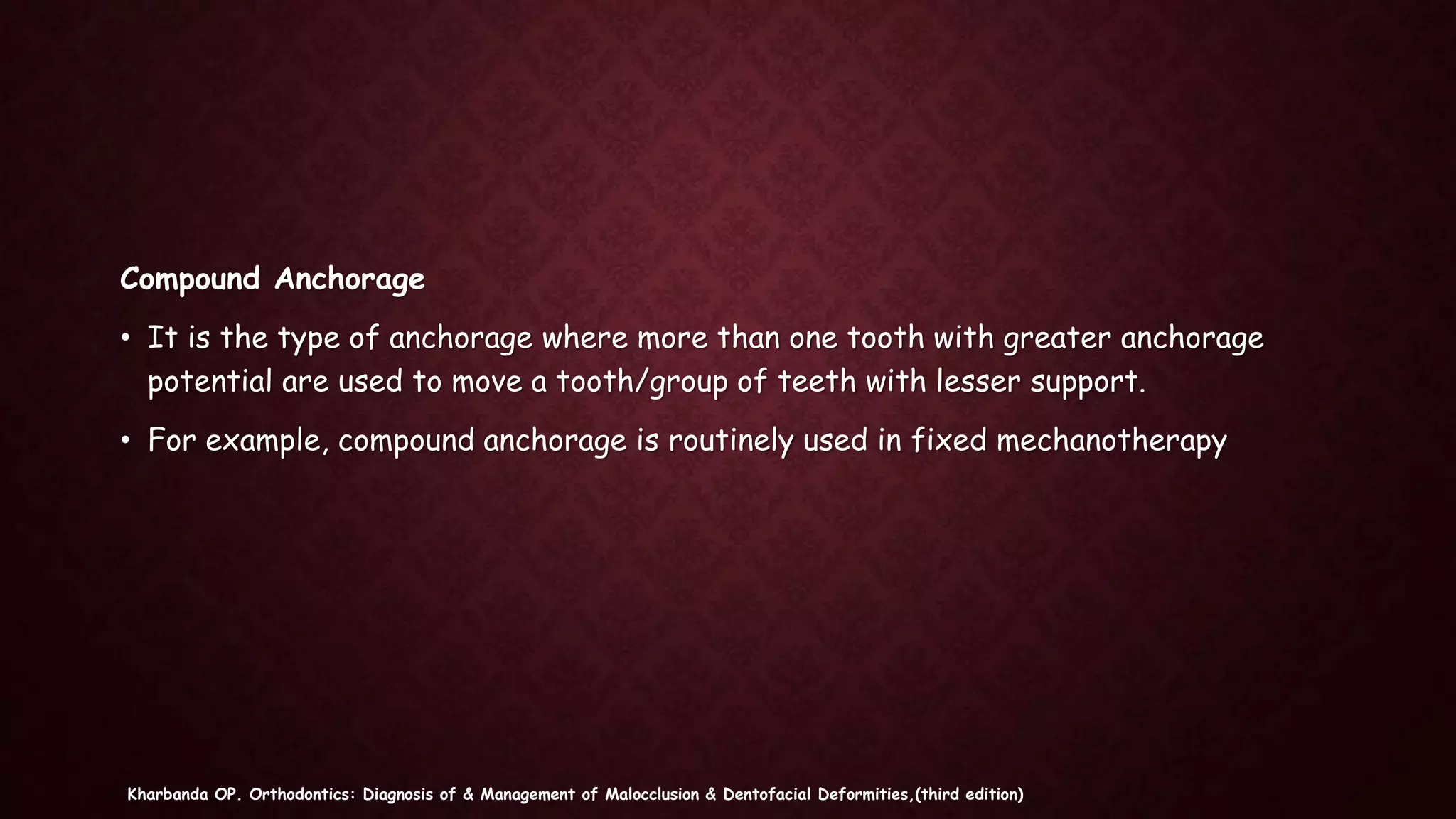 Anchorage and its control | PPTX