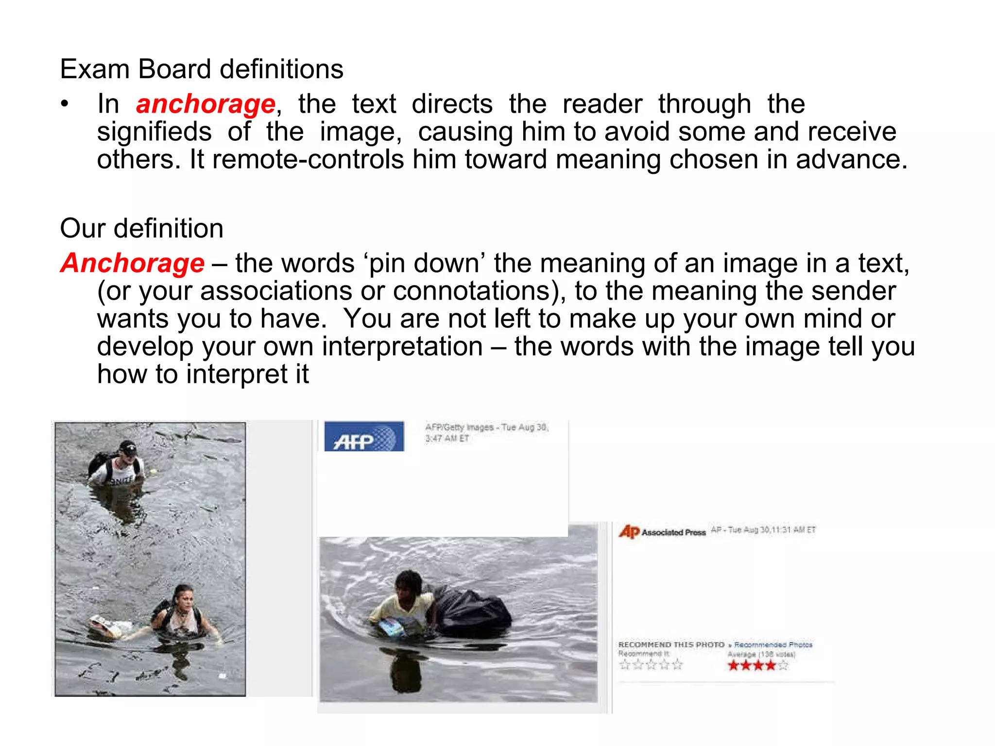 Anchorage and Relay | PPT