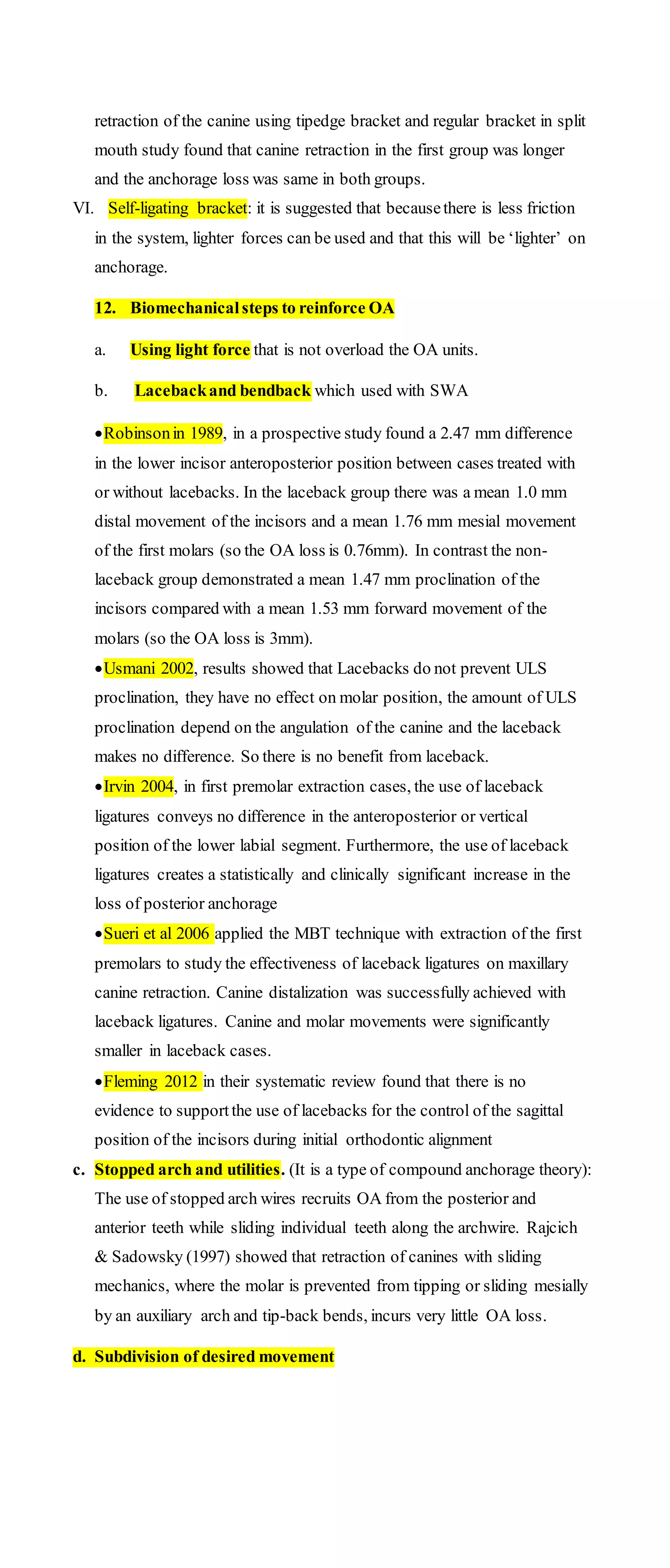 Orthodontic anchorage / for orthodontists by Almuzian | DOCX
