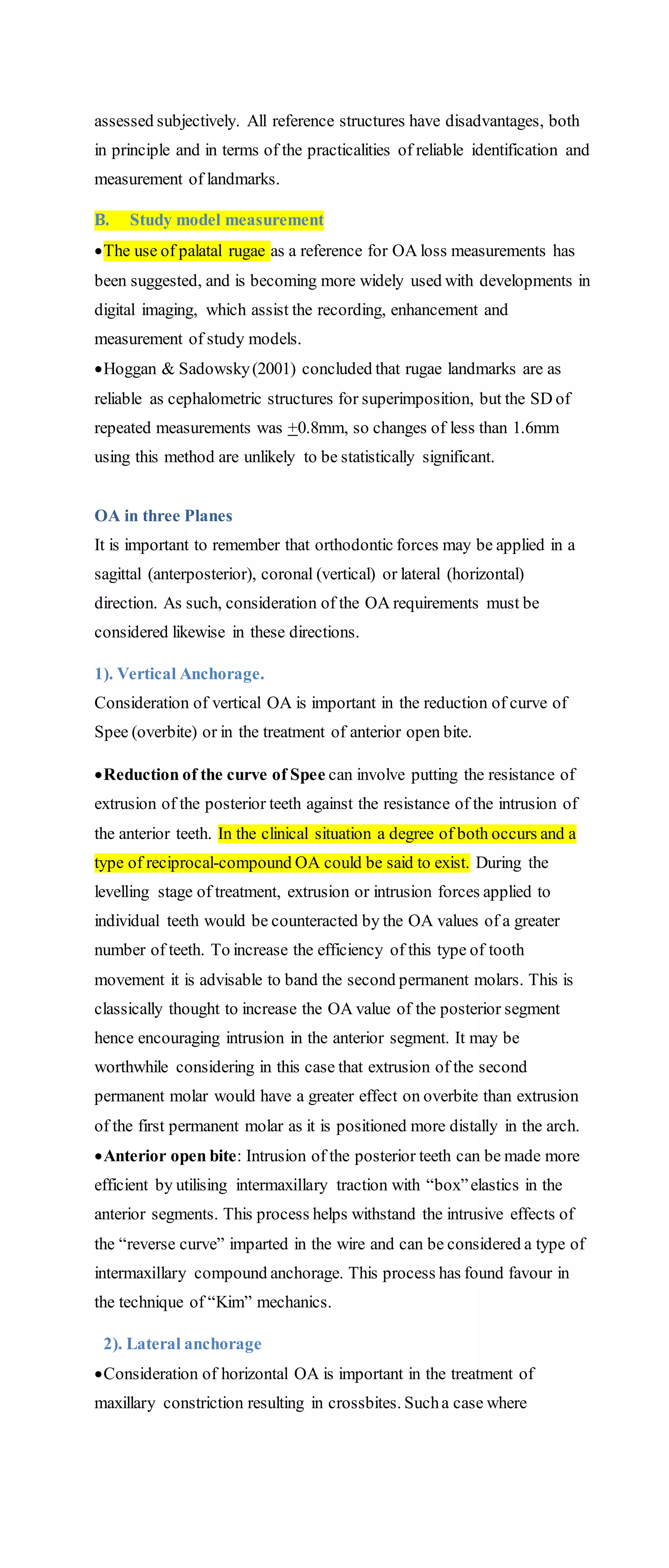 Orthodontic anchorage / for orthodontists by Almuzian | DOCX | Dental ...