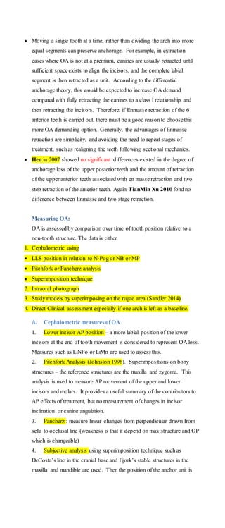 Orthodontic anchorage / for orthodontists by Almuzian | DOCX