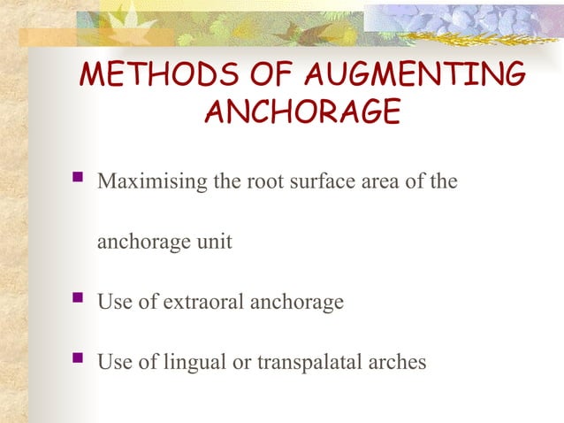 Anchorage in orthodontics-Dr Anuradha.ppt