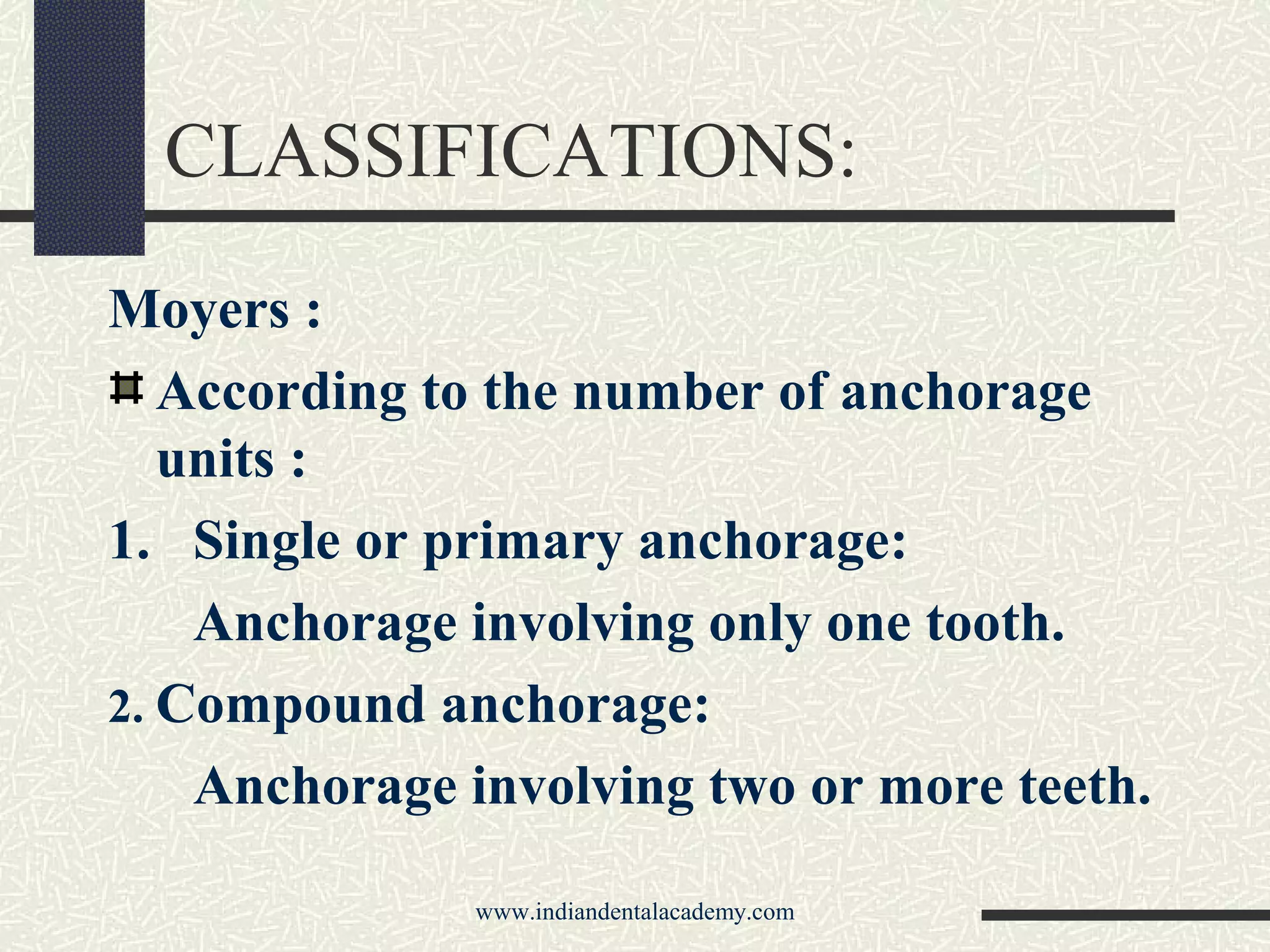 Anchorage in orthodontics | PPT