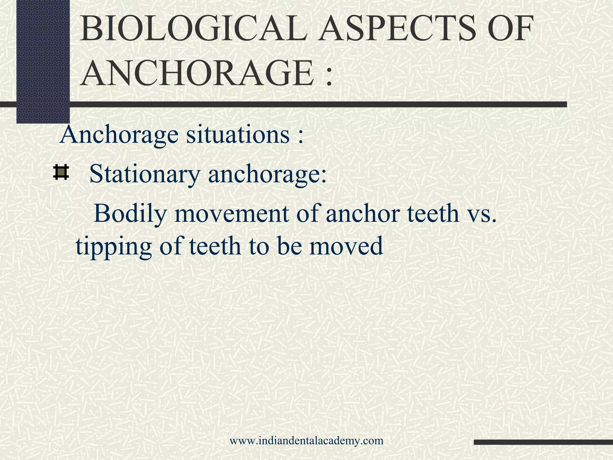 Anchorage in orthodontics | PPT