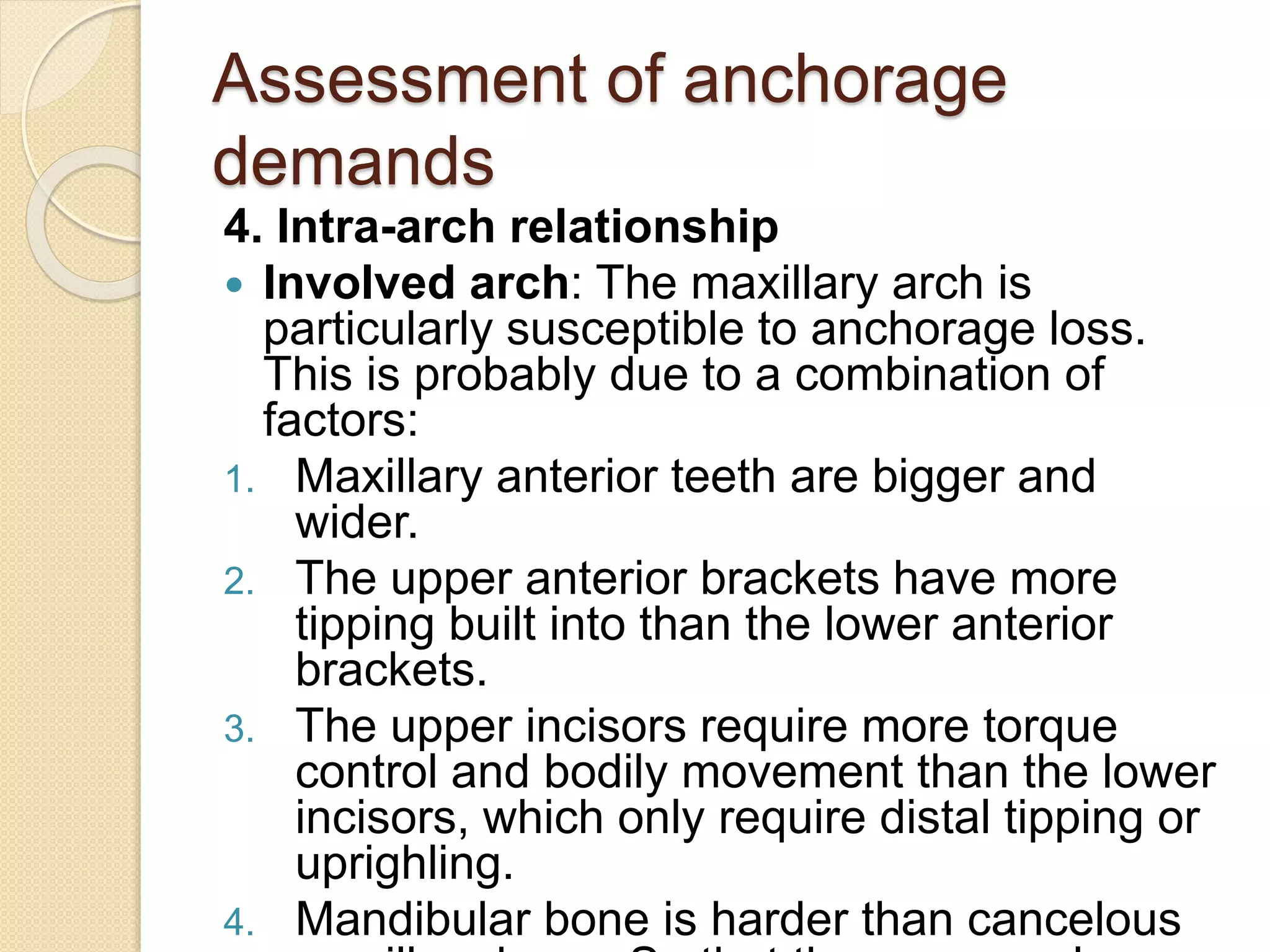 Anchorage in orthodontics- Dr Lubna Abu Alrub | PPTX