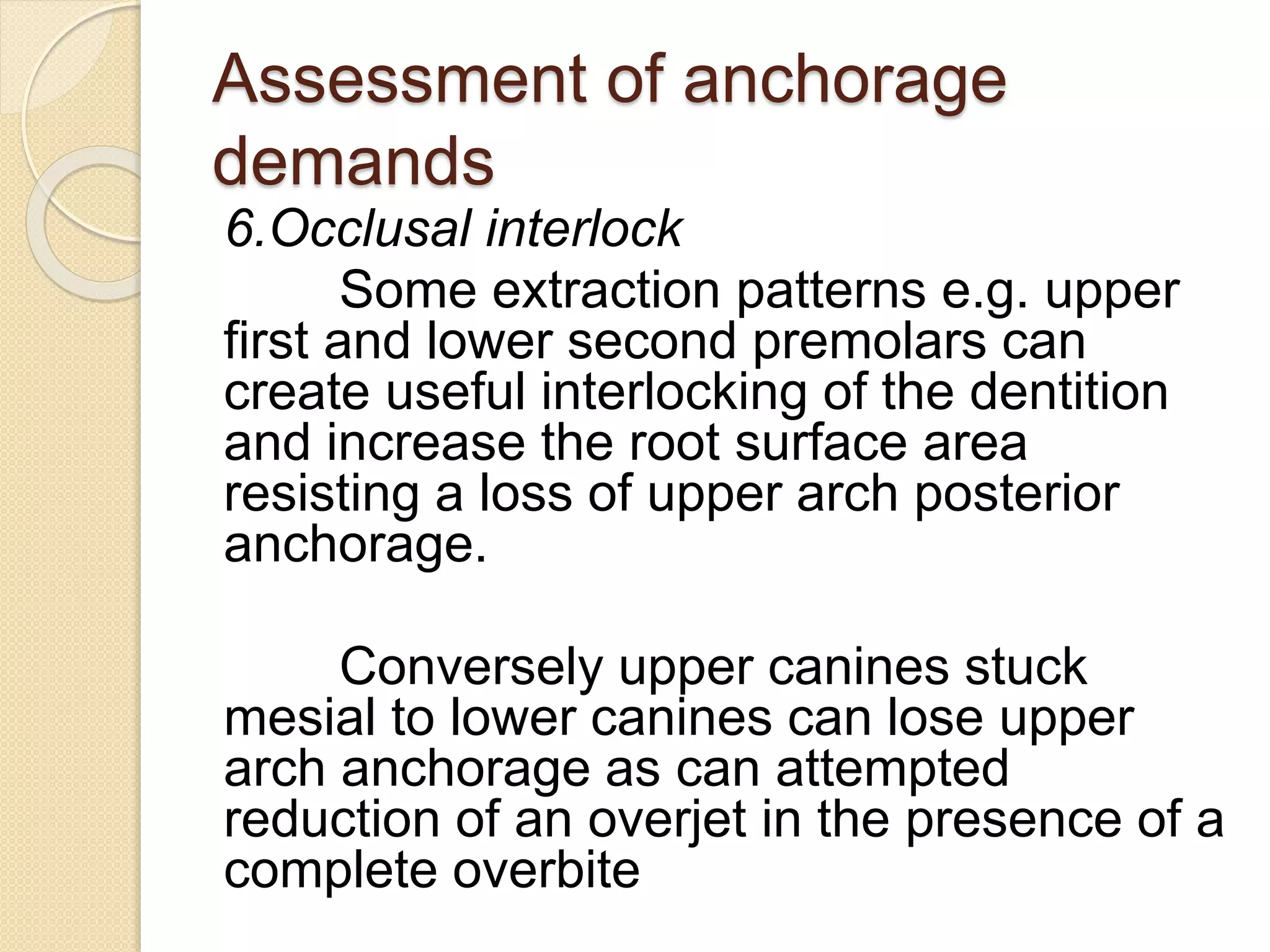 Anchorage in orthodontics- Dr Lubna Abu Alrub | PPTX