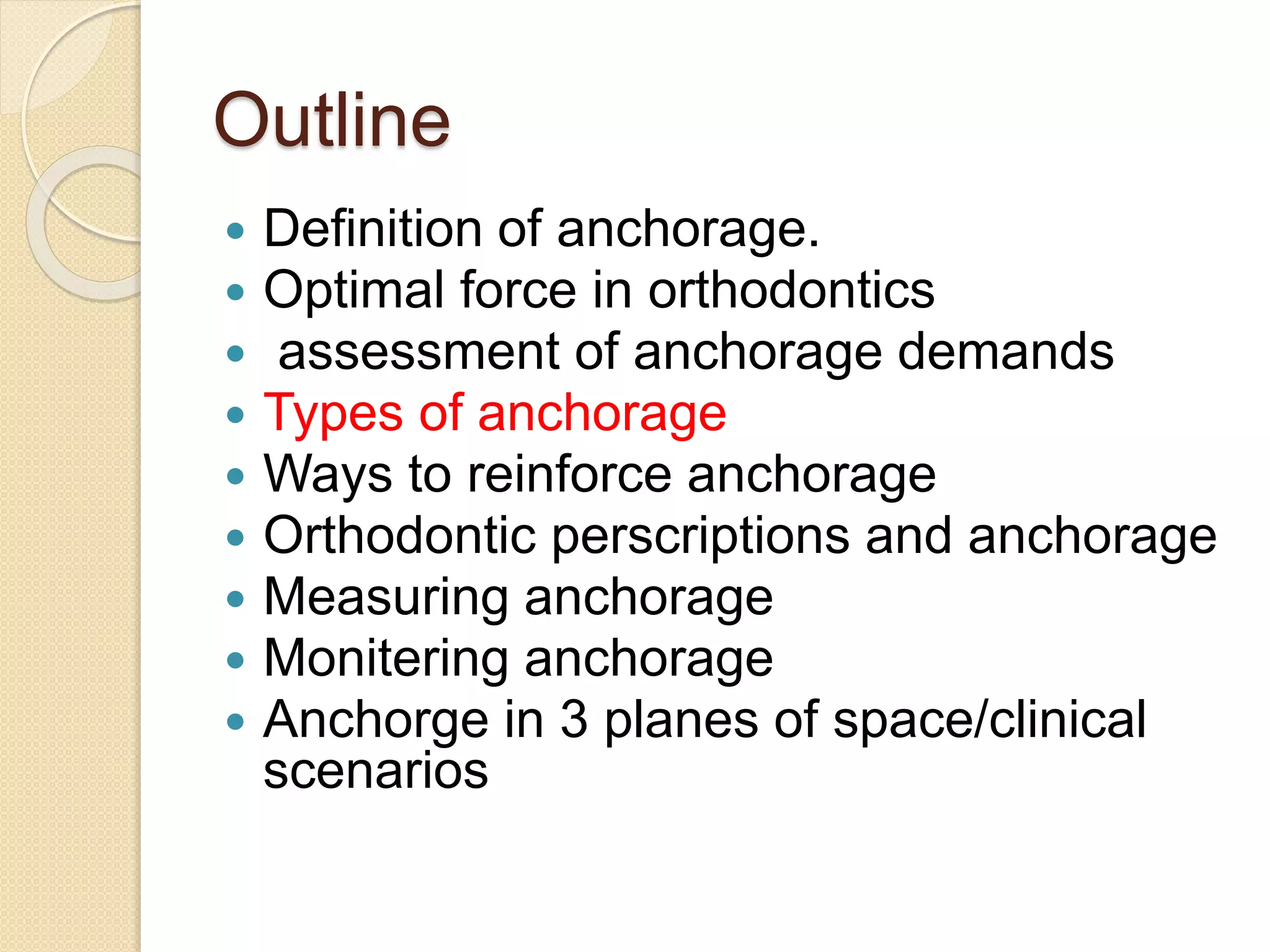 Anchorage in orthodontics- Dr Lubna Abu Alrub | PPTX