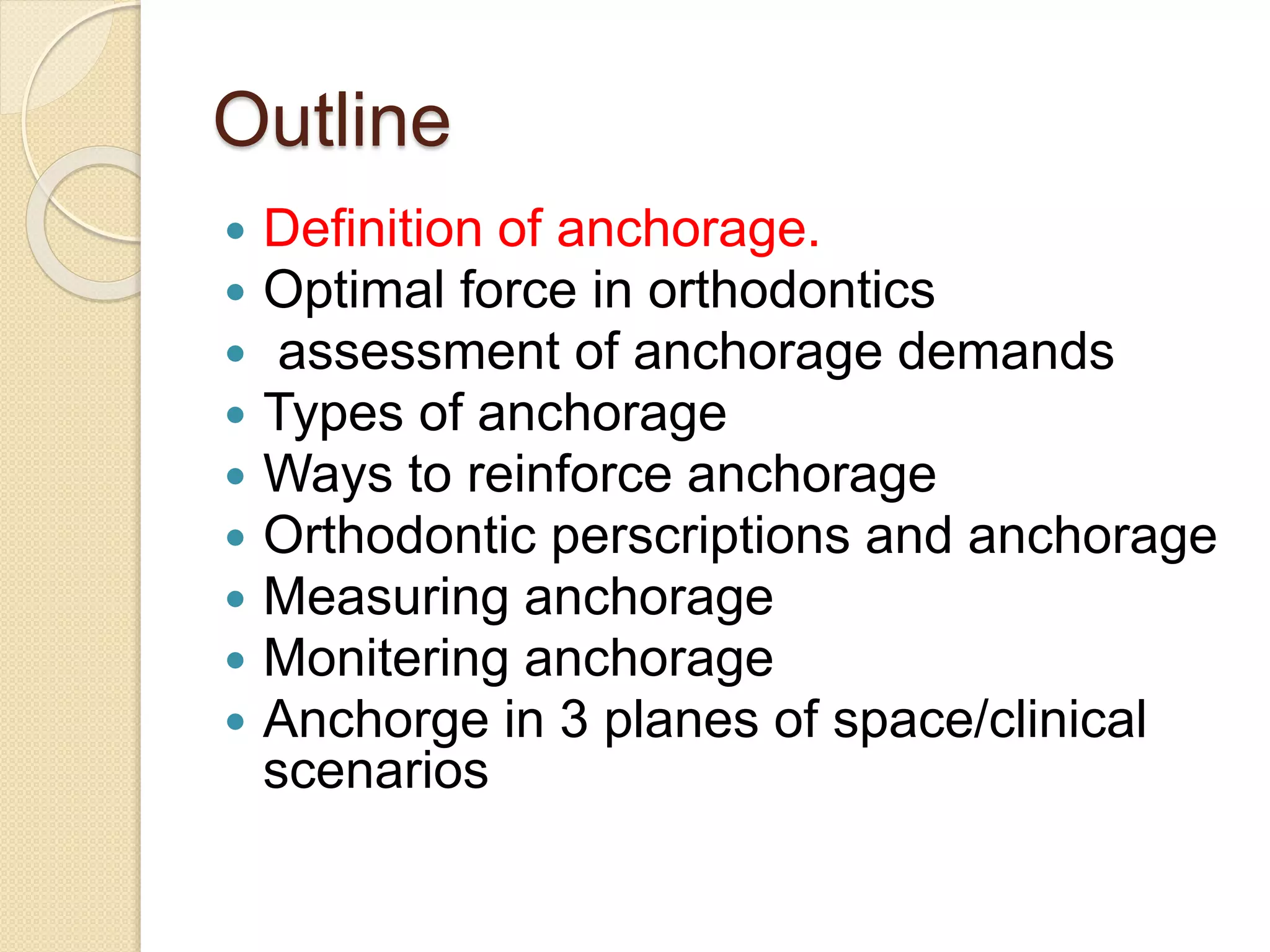 Anchorage in orthodontics- Dr Lubna Abu Alrub | PPTX