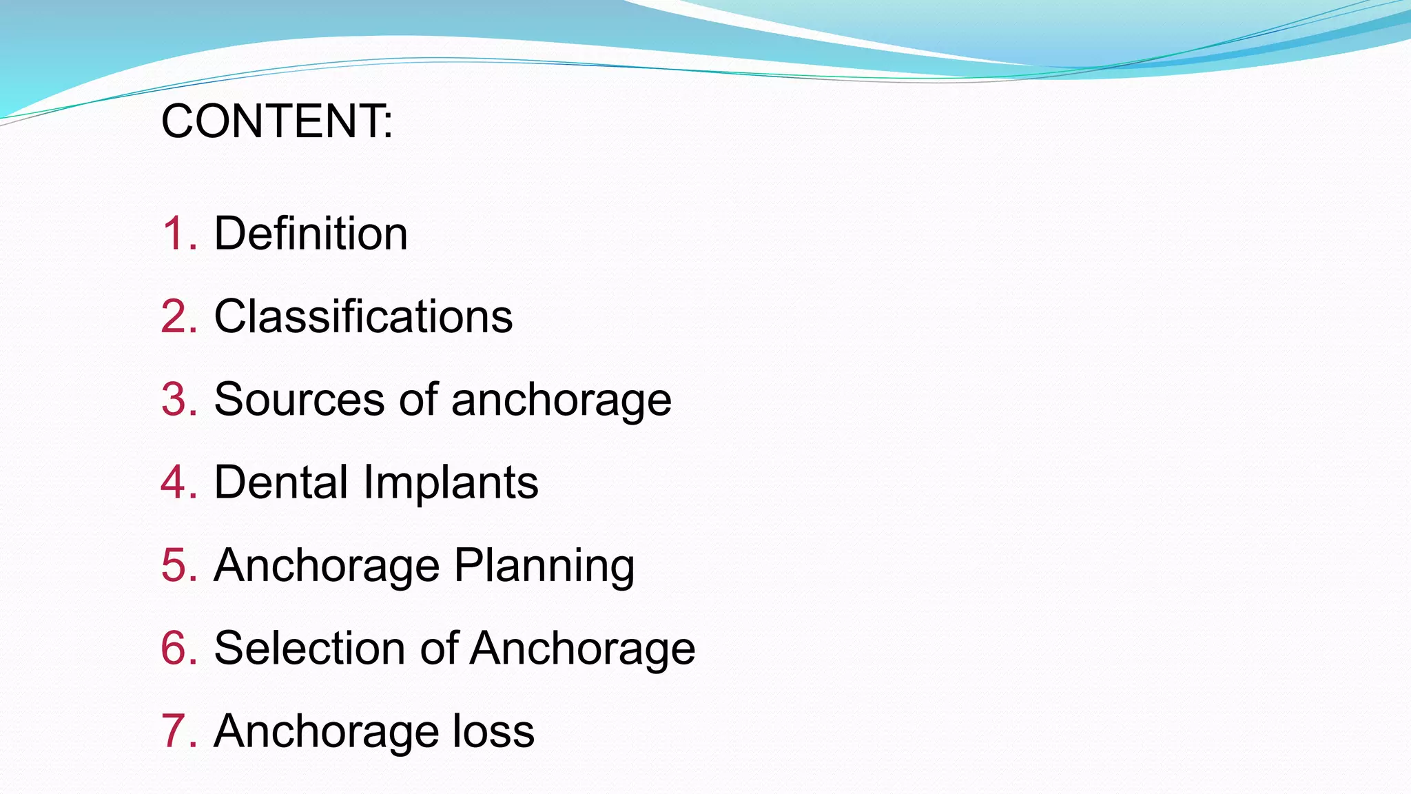 Anchorage in orthodontics | PPTX