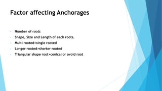 Anchorage in Orthodontics | PPTX