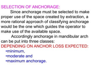 Anchorage in orthodontics | PPT