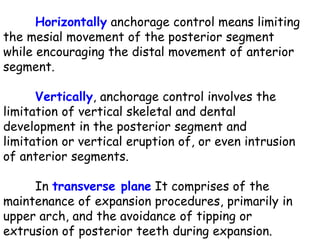 Anchorage in orthodontics | PPT