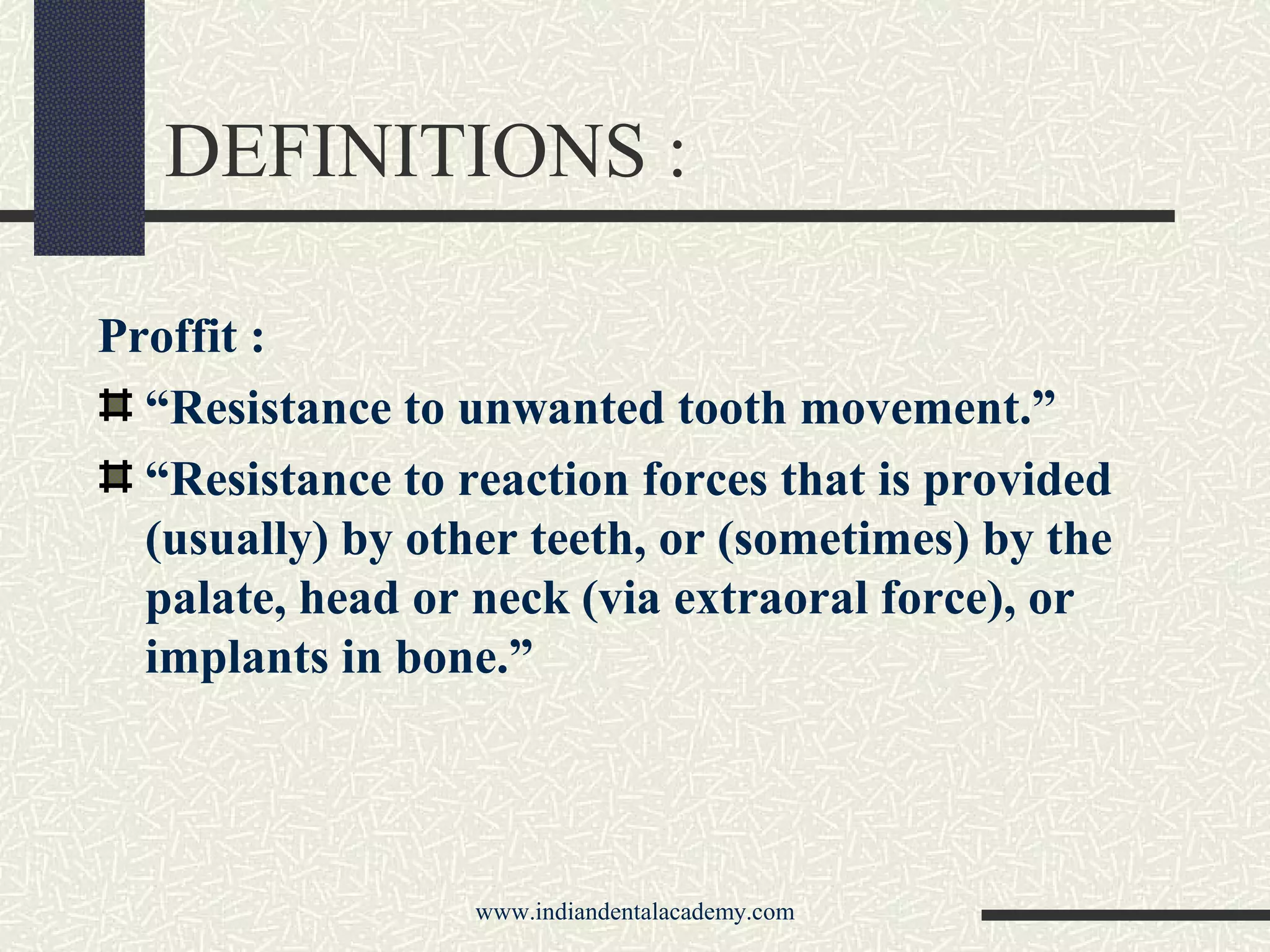 Anchorage in orthodontics /certified fixed orthodontic courses by ...