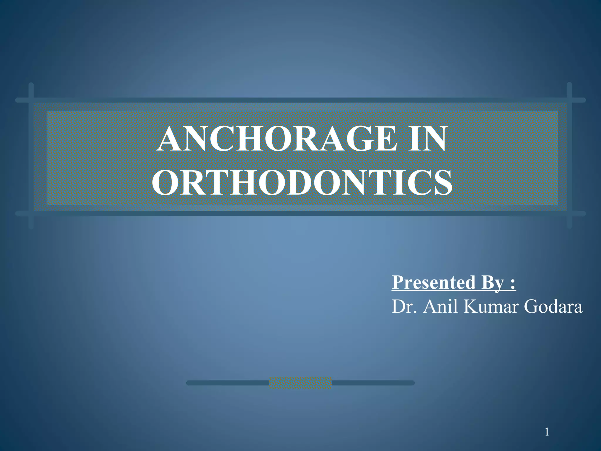 Anchorage in orthodontics ppt | PPT