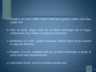 Anchorage in orthodontics ppt | PPT