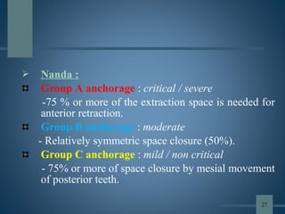 Anchorage in orthodontics ppt | PPT