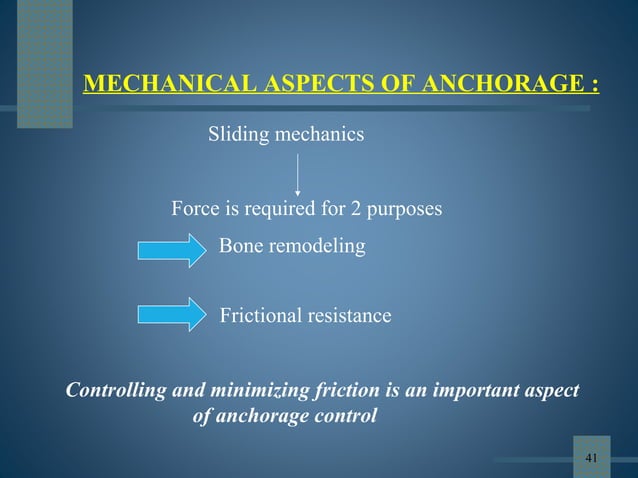 Anchorage in orthodontics ppt | PPT | Dental Health | Diseases and Conditions