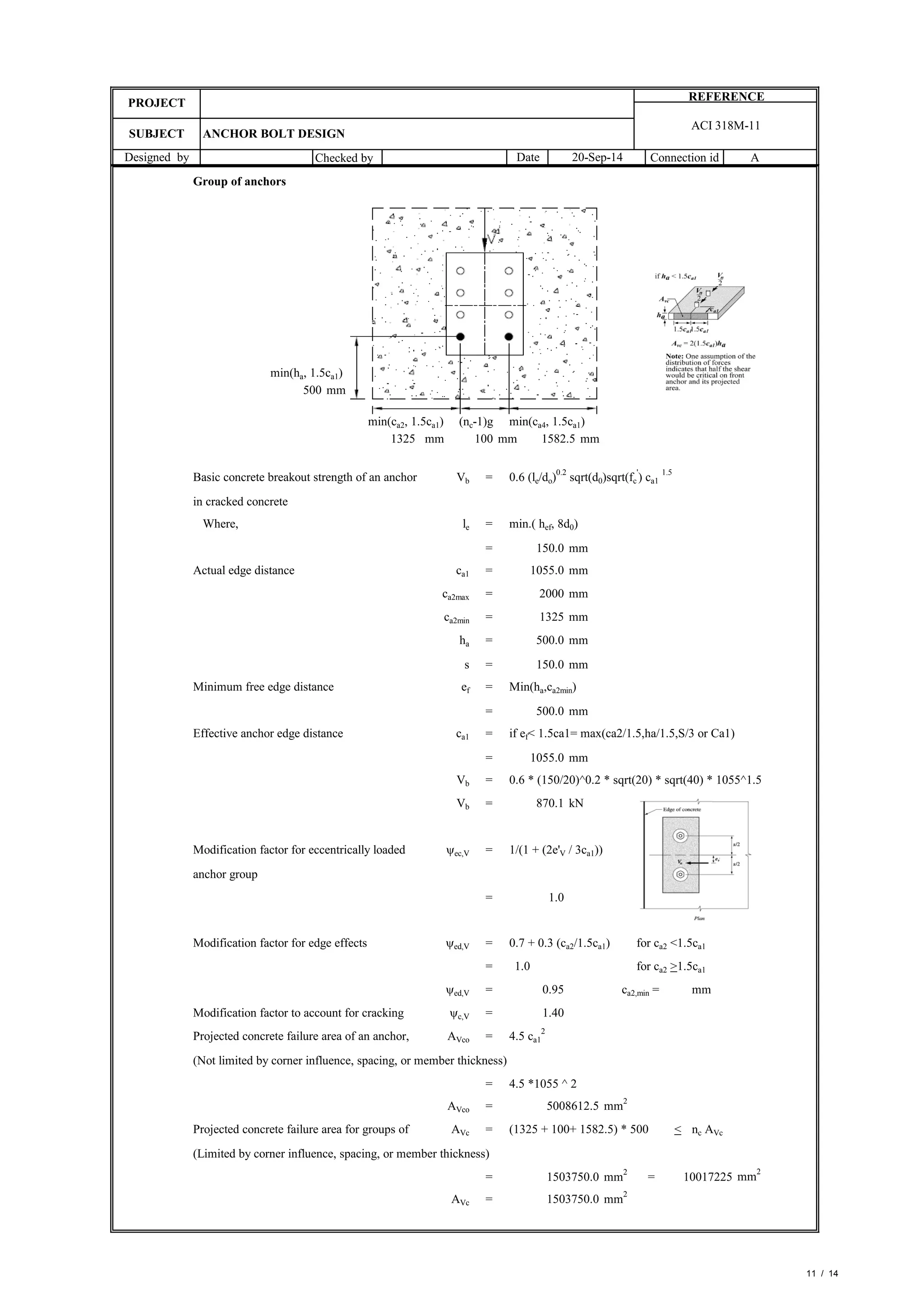 Anchor bolt design | PDF