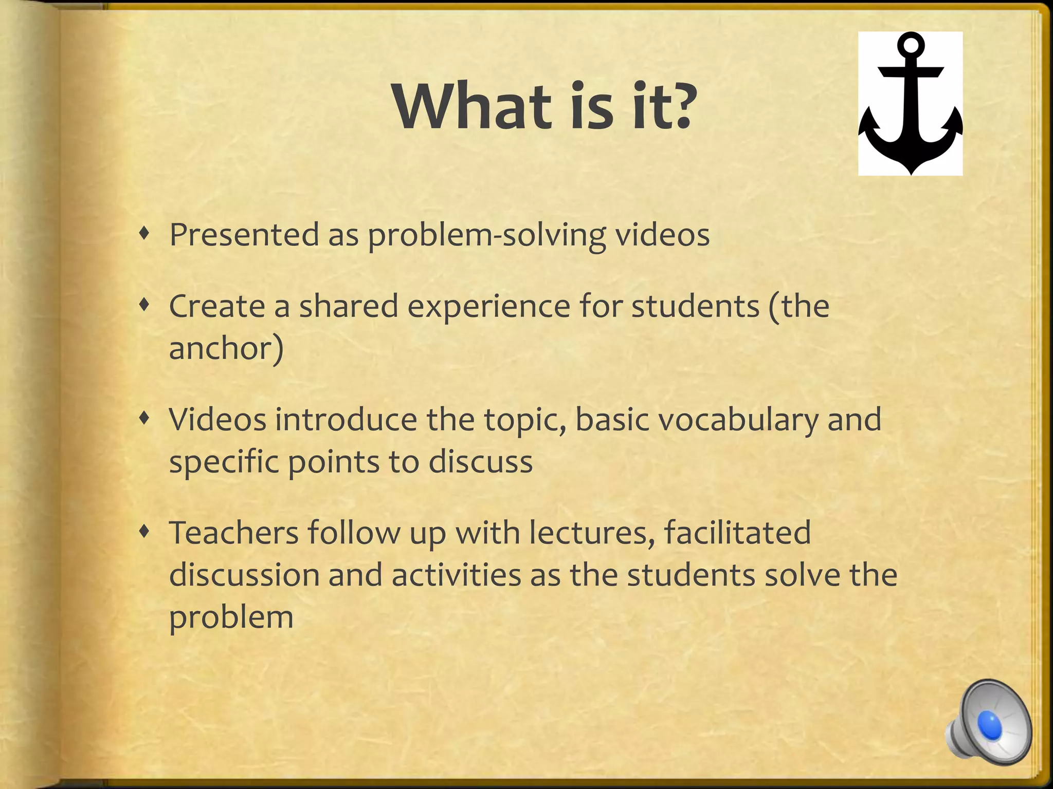 Anchored learning | PPT