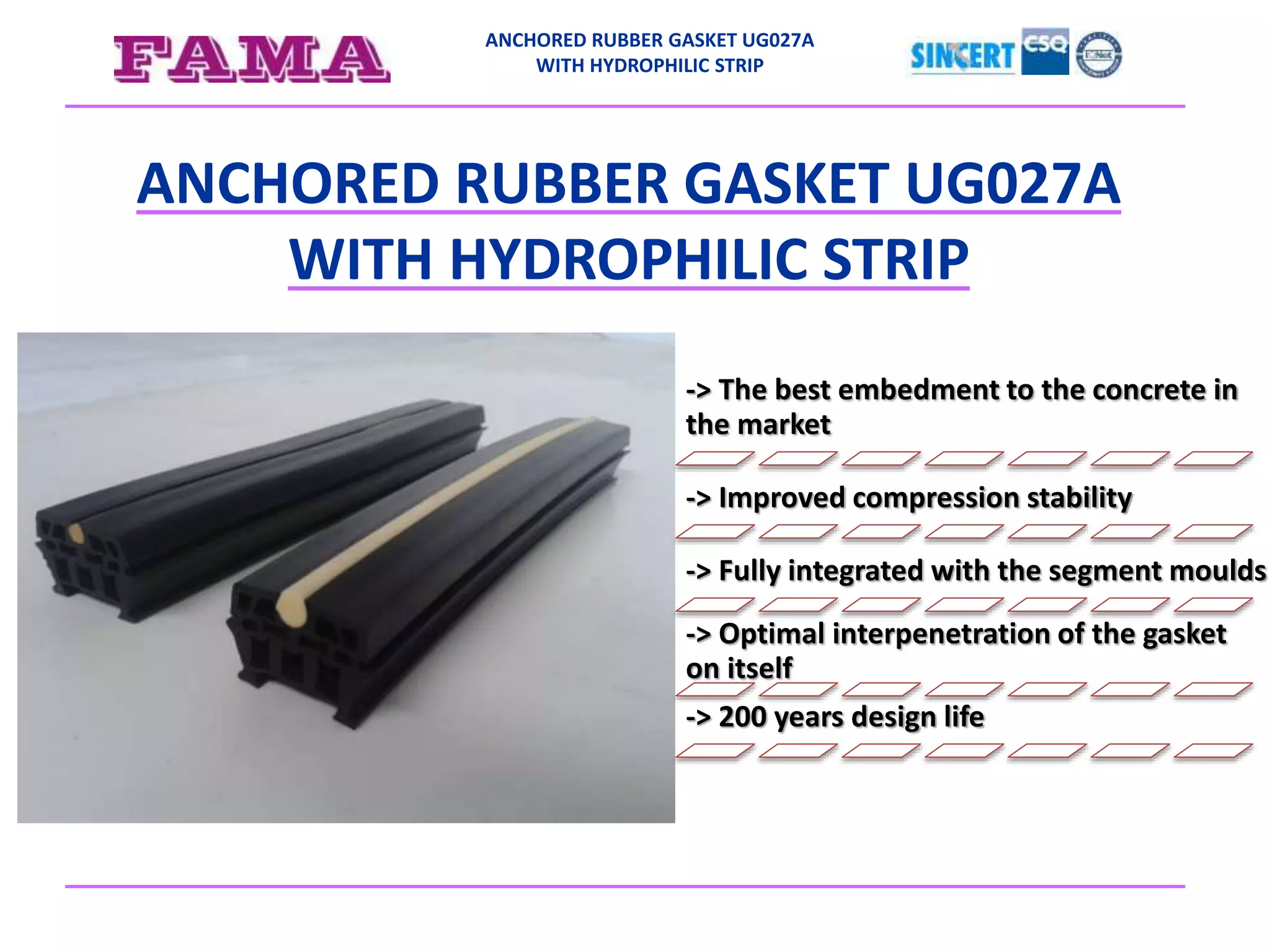 Anchored rubber gasket UG027A english | PPTX