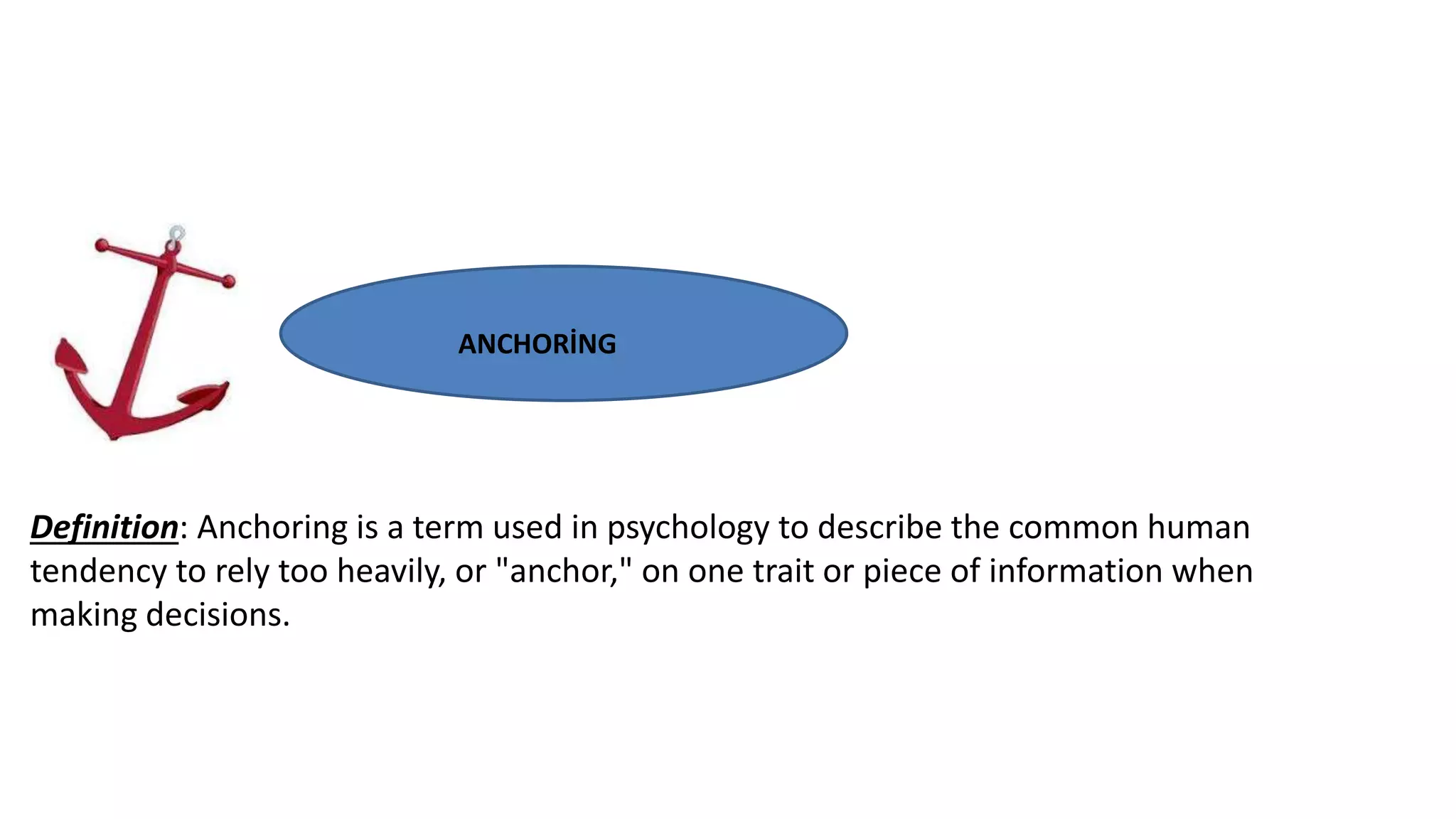 anchoring-heuristic Decision Making | PPTX