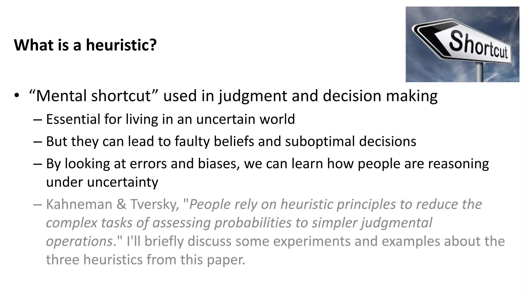 anchoring-heuristic Decision Making | PPTX