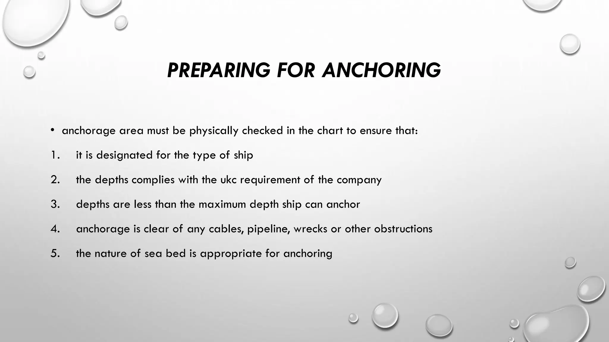 STANDARD ANCHORING AND ANCHORING PROCEDURES | PDF