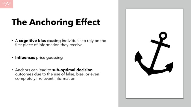 Anchoring Experiment for Business | PPT