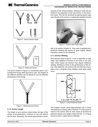 Anchoring of monolithic_refractories_-_uk | PDF | Chemistry | Science