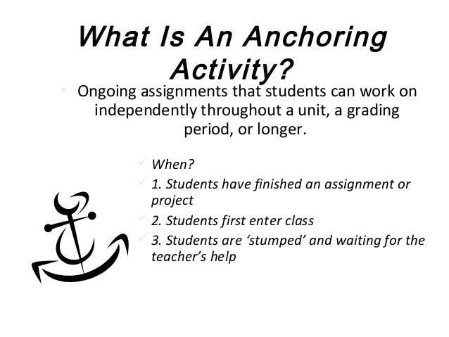 Anchoring part of presentation cc4 sess2 11 2011
