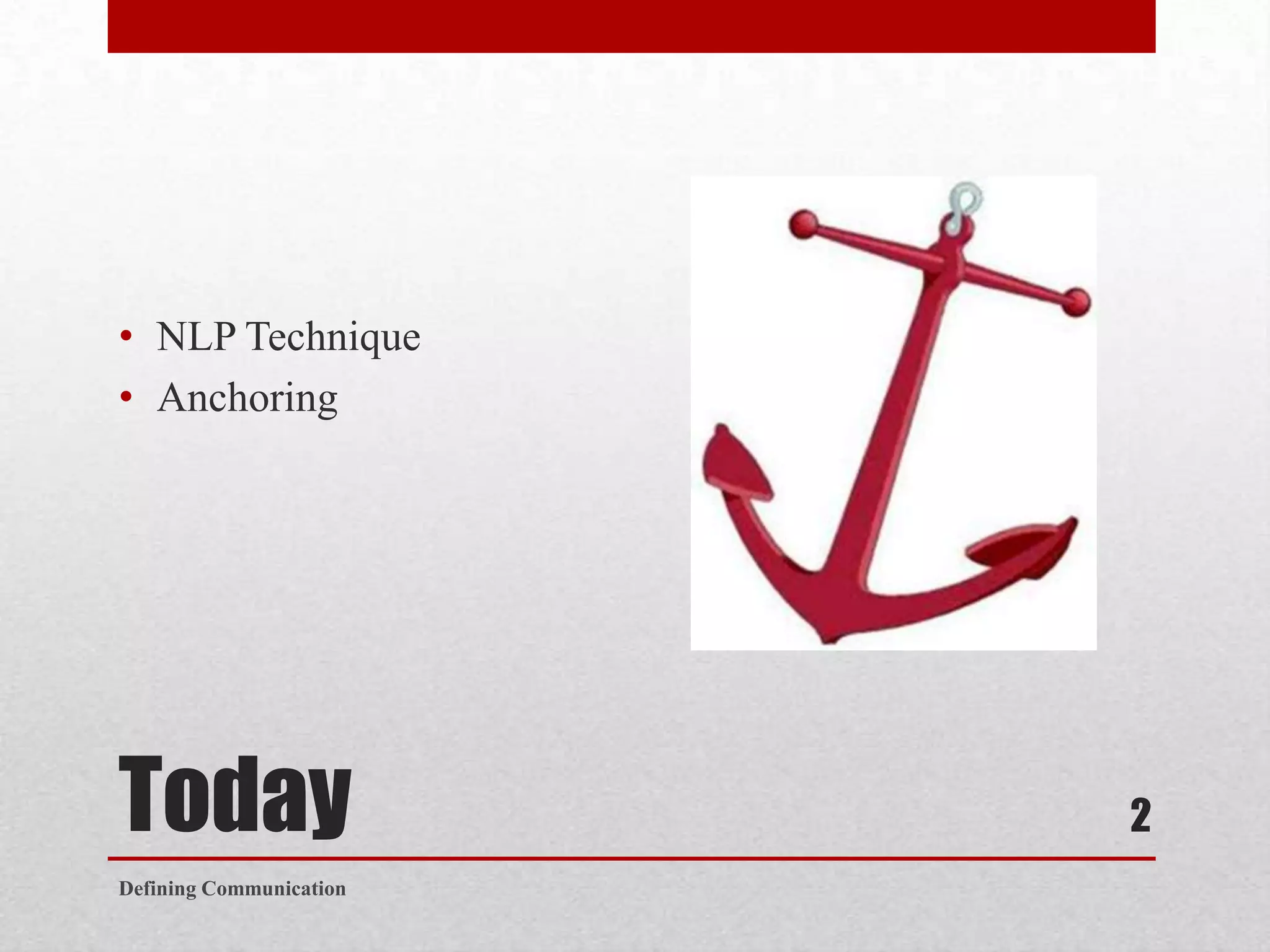 NLP Anchoring | PPTX