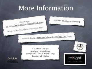 Anchor Modeling GSE11 Presentation | PPT
