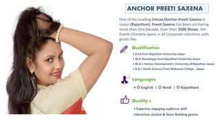 Anchor Preeti Saxena | PDF