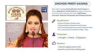 Anchor preeti saxena | PDF