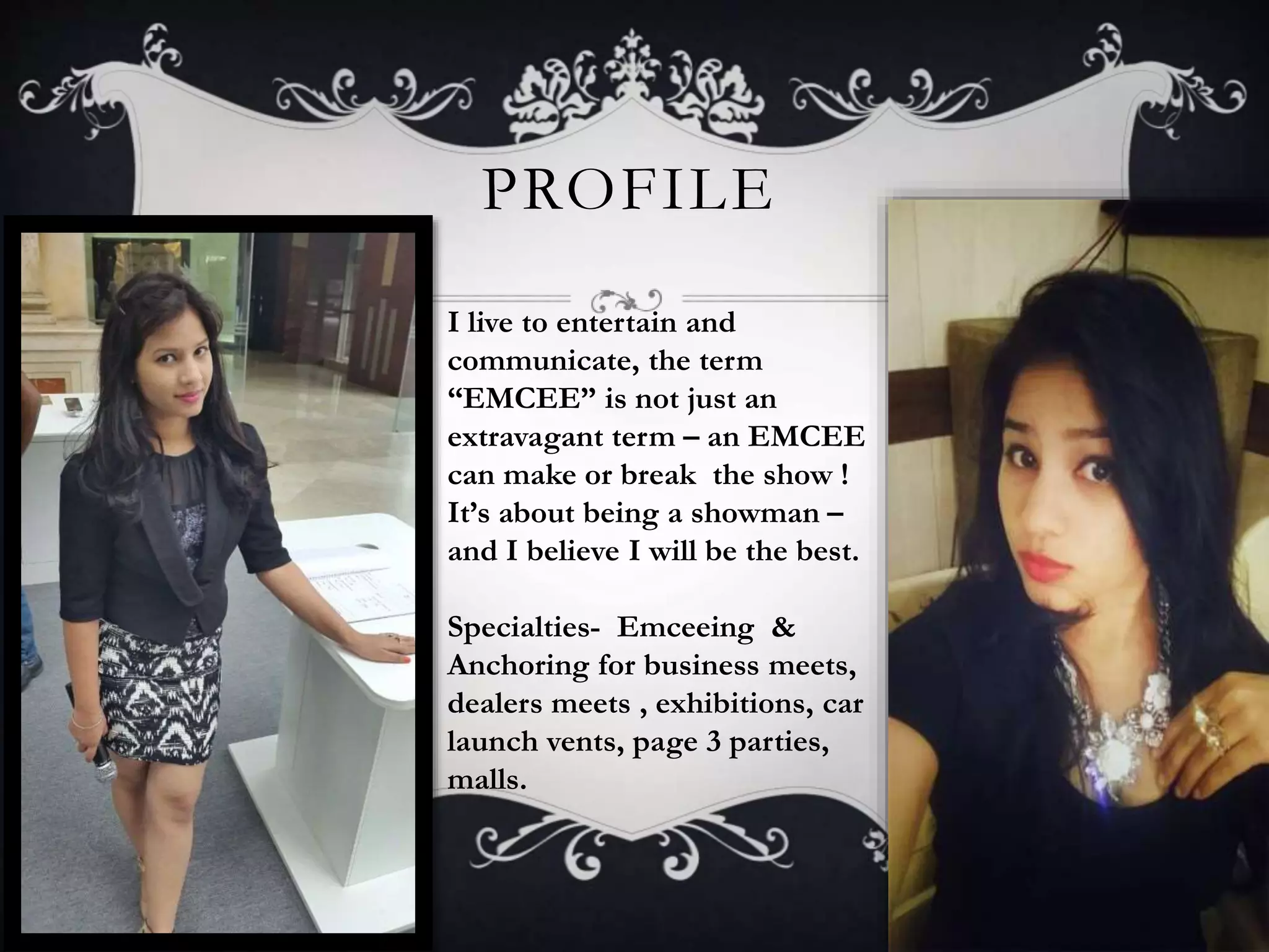 Anchor profile mc preeti | PPTX