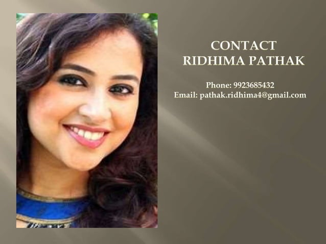Anchor ridhima pathak | PPT