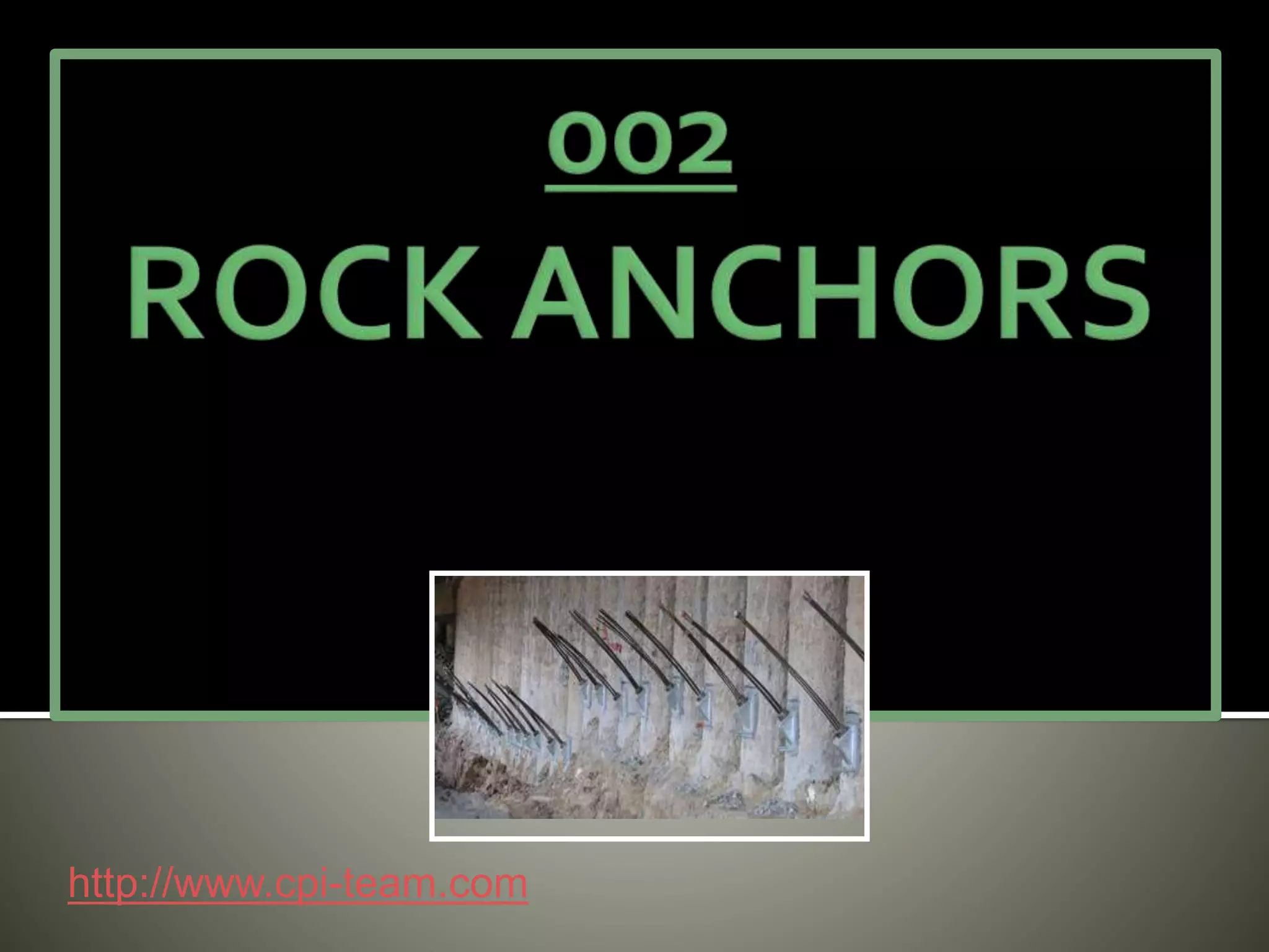 Anchors rock anchors | PPTX