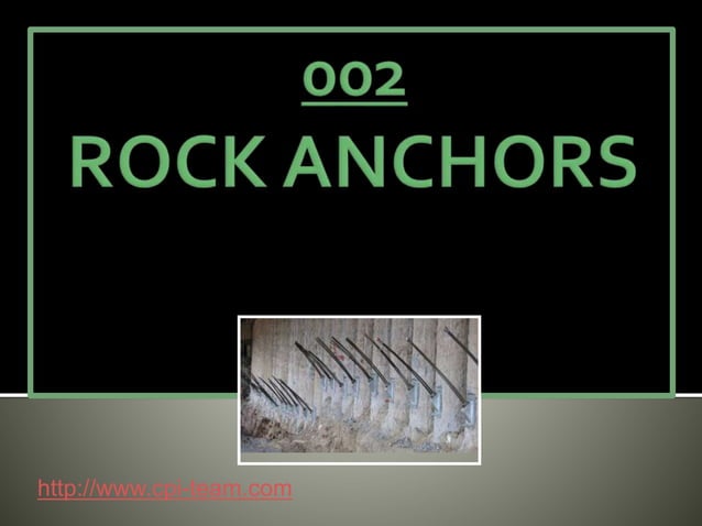 Anchors rock anchors | PPTX