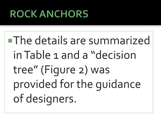Anchors rock anchors | PPTX