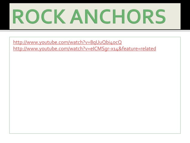 Anchors rock anchors | PPTX