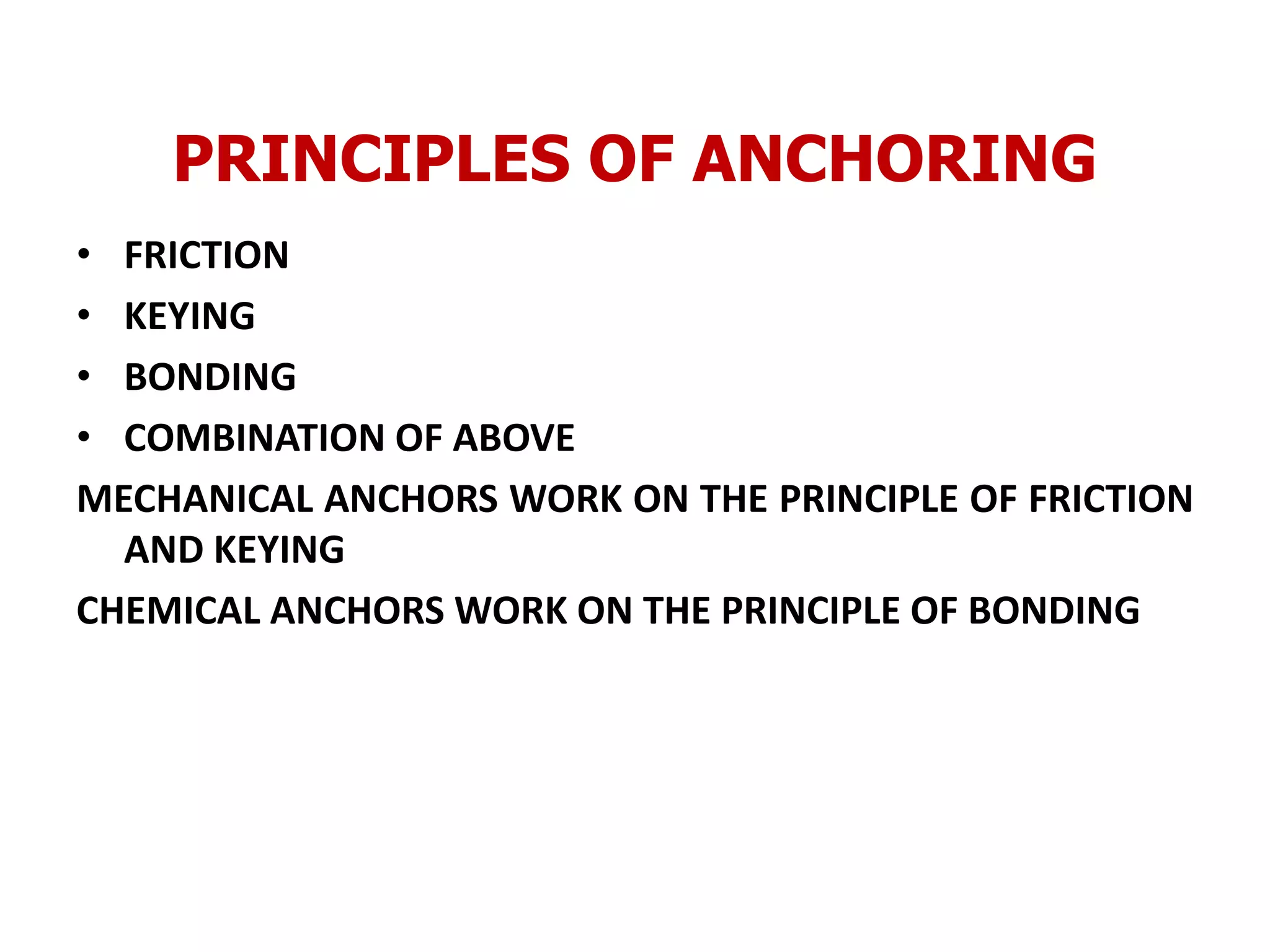 Anchors in civil engineering works | PPTX