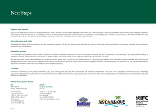 Mozambique Anchor Sites Booklet | PDF