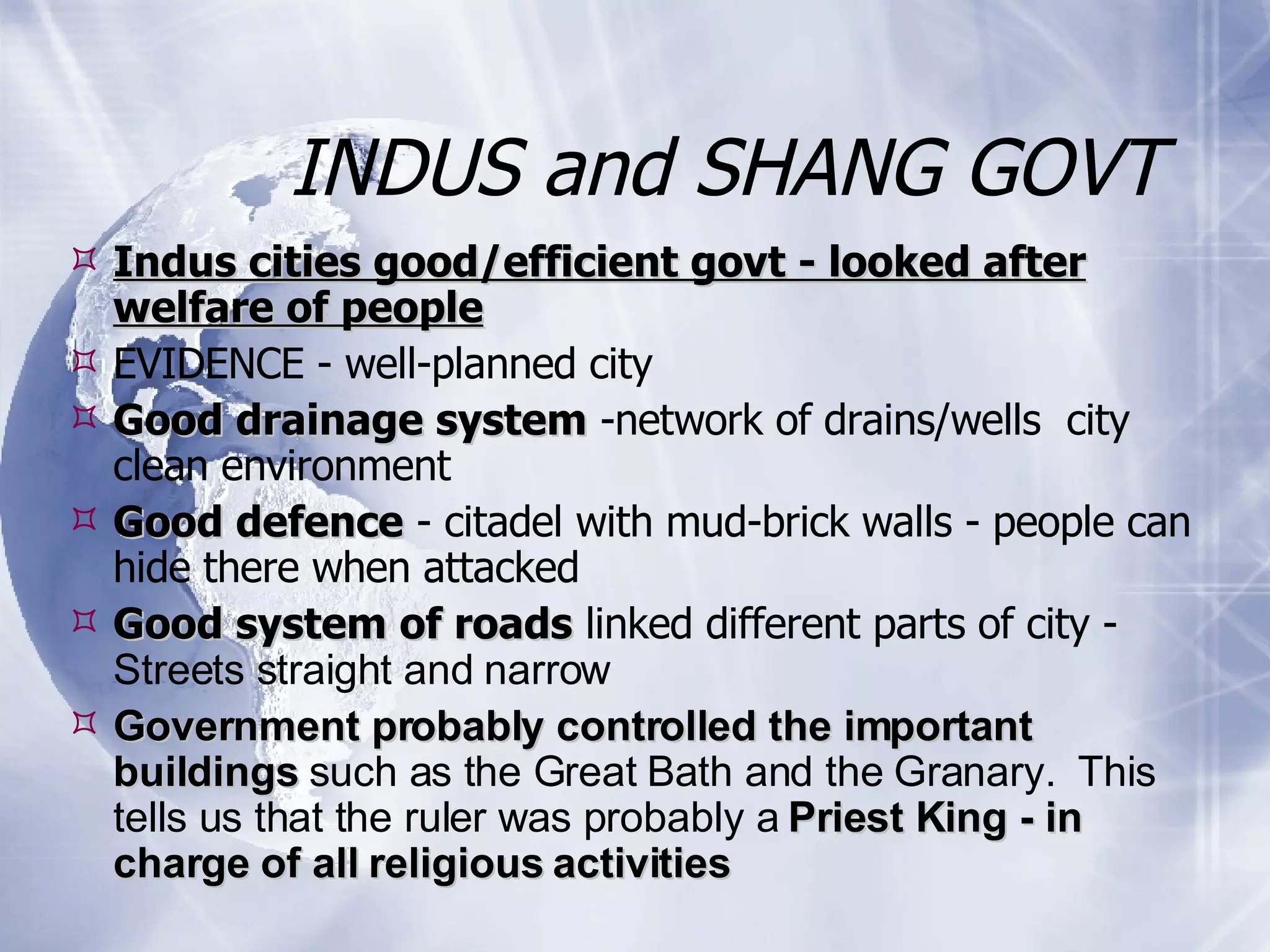 Ancient Civilisations: Indus and Shang | PPT